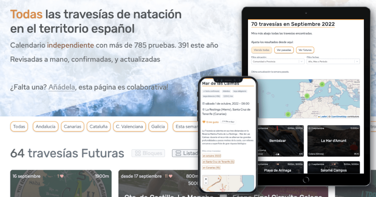4 travesías en Cordoba en 2026 ~ Calendario de Aguas Abiertas 2026